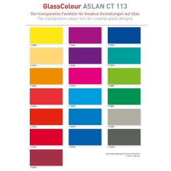 ASLAN Kleurkaart CT113 GlassColour